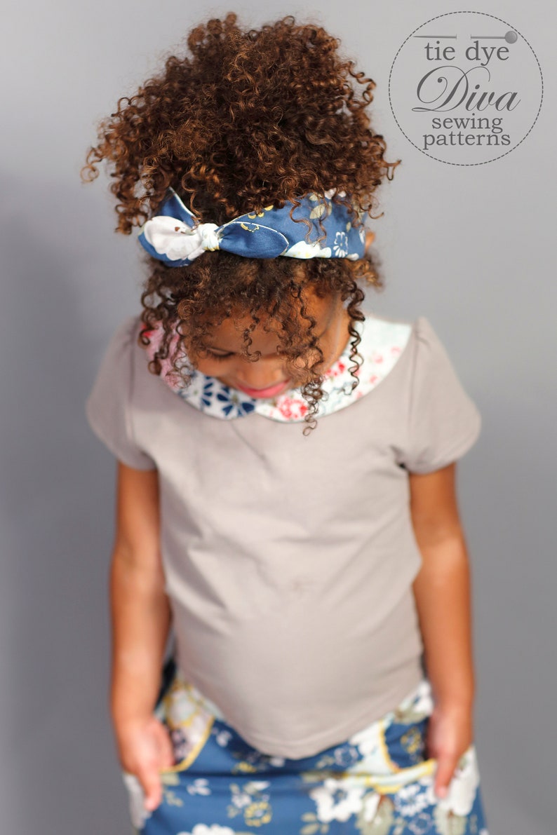 Girls Womens Headband Sewing Pattern with Bow baby to adult | Etsy