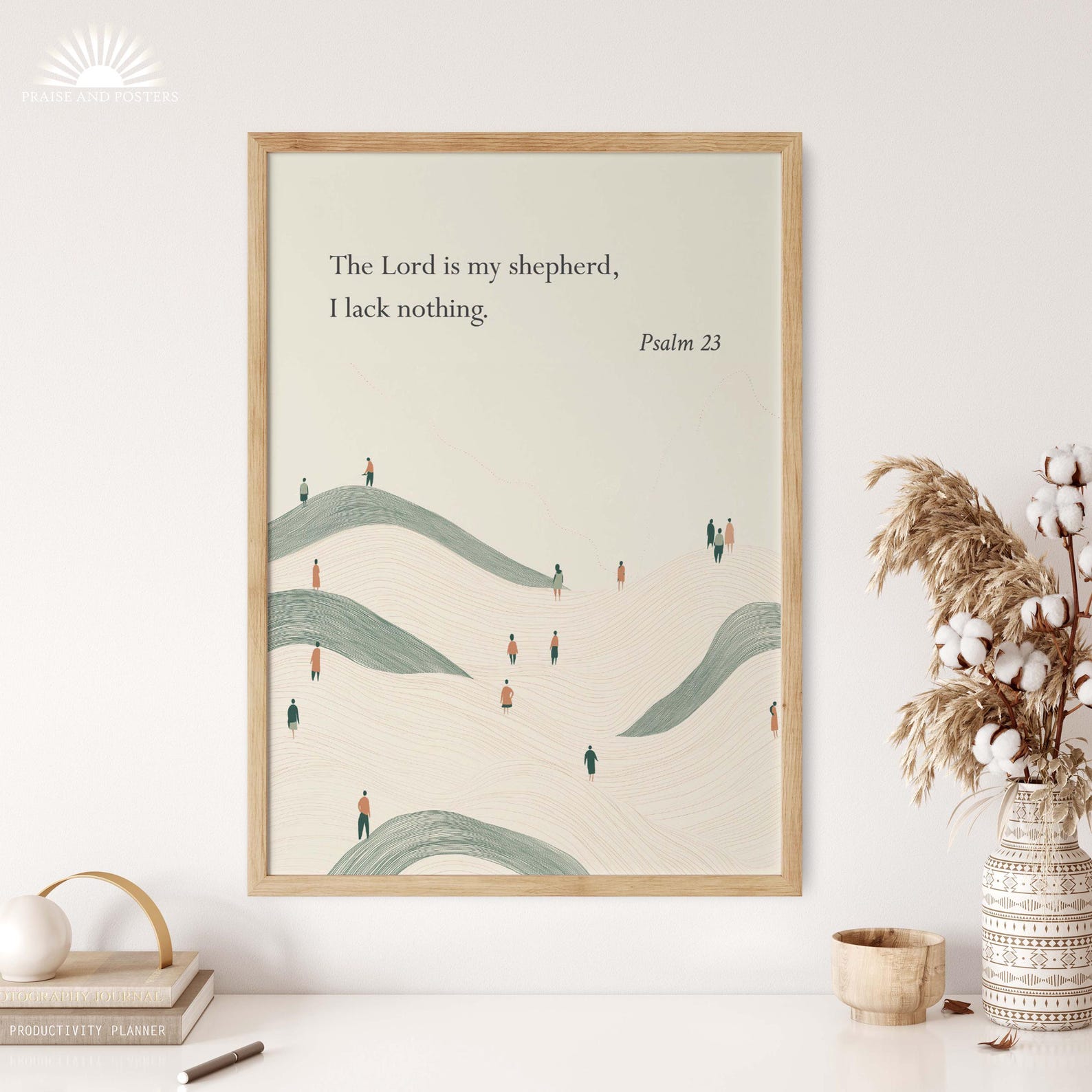 Psalm 23 Wall Art, Christian Wall Art, Christian Nursery Wall Art ...