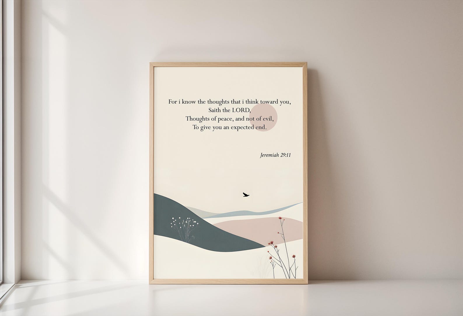 Jeremiah 29 11 Nursery Wall Art, Modern Christian Art, Christian Gifts ...