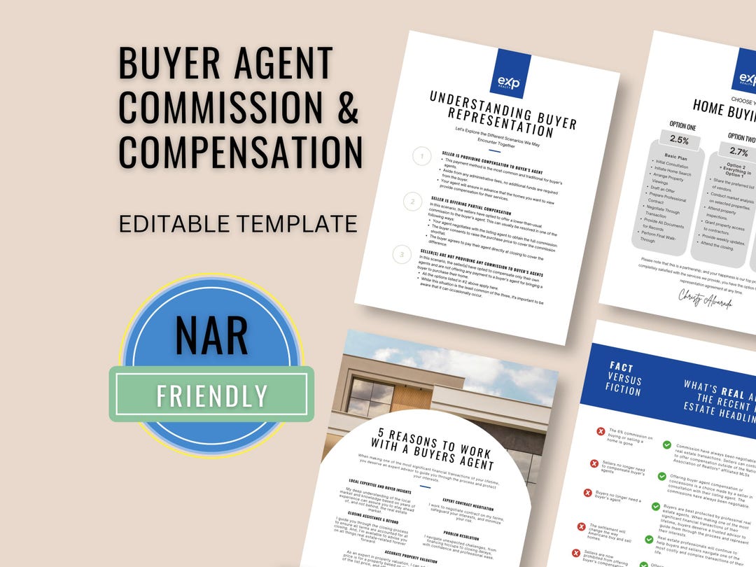Buyer Agent Commission and Compensation Flyers | NAR | Buyer Packet ...