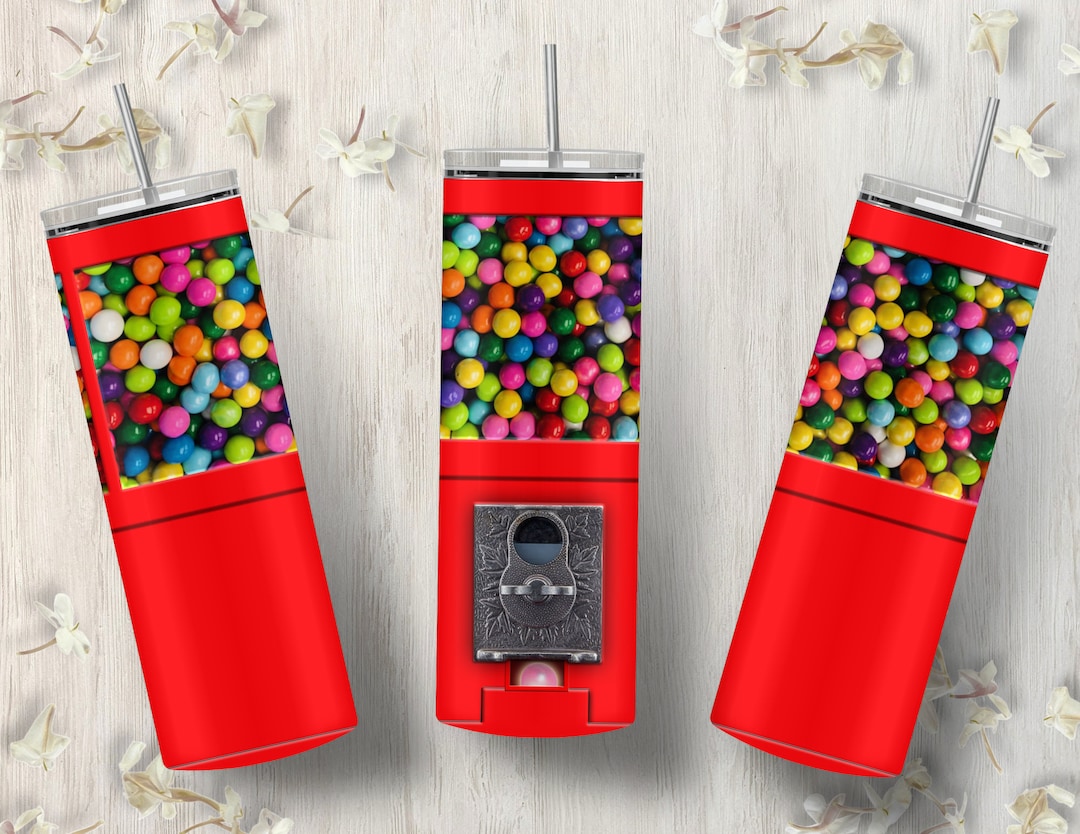 Gumball Machine 20oz Skinny Tumbler - Etsy