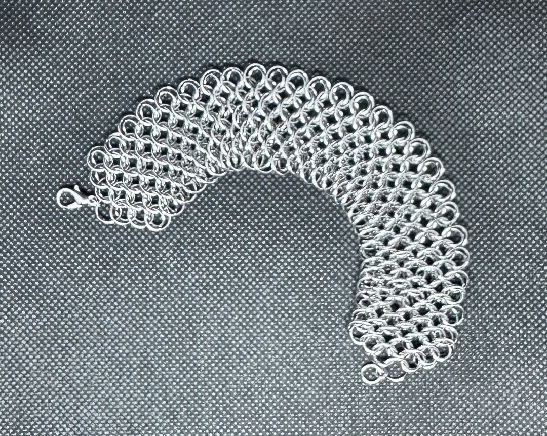 Dragon Scale Stainless Steel Chainmaille Bracelet - Etsy