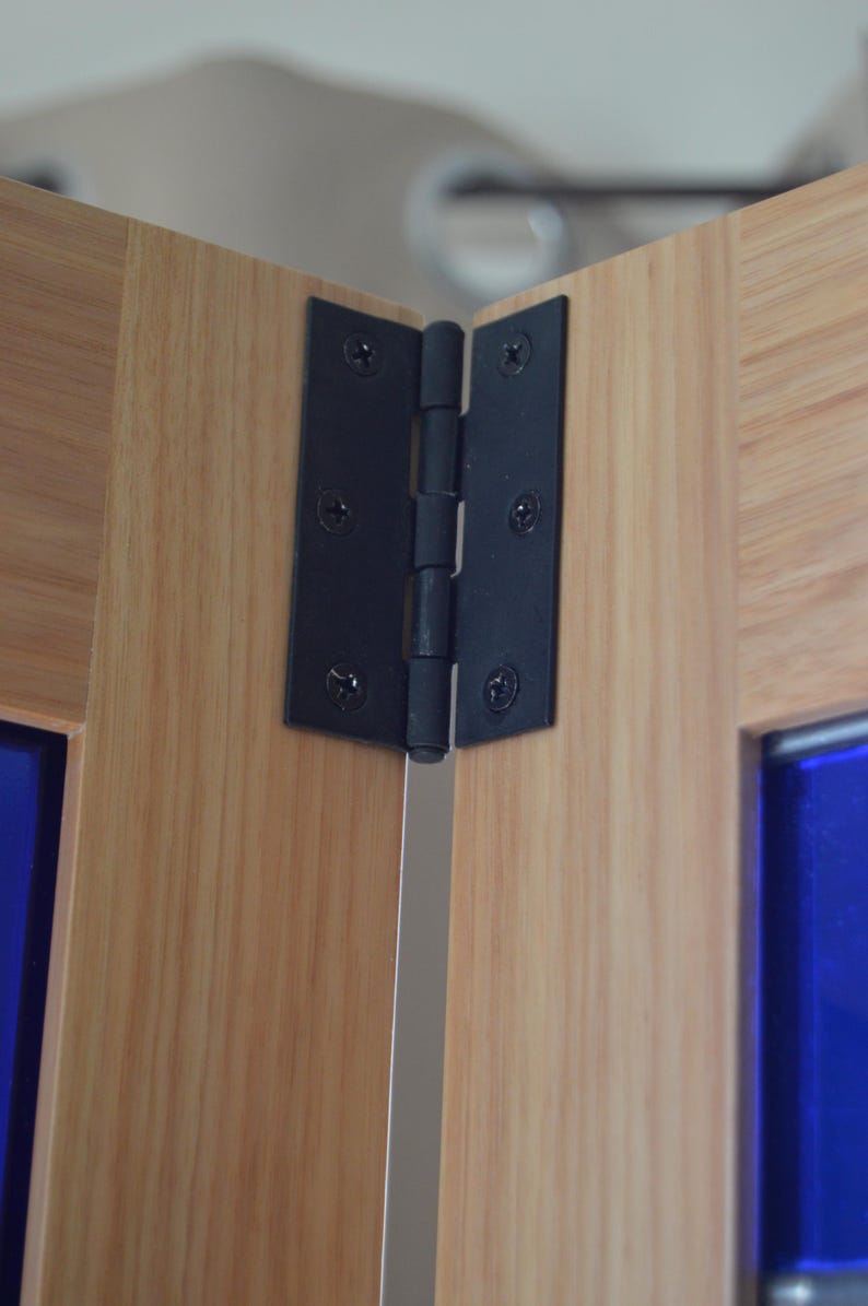 Stained Glass Tri-fold Room Divider/privacy Screen in an Amish Built ...