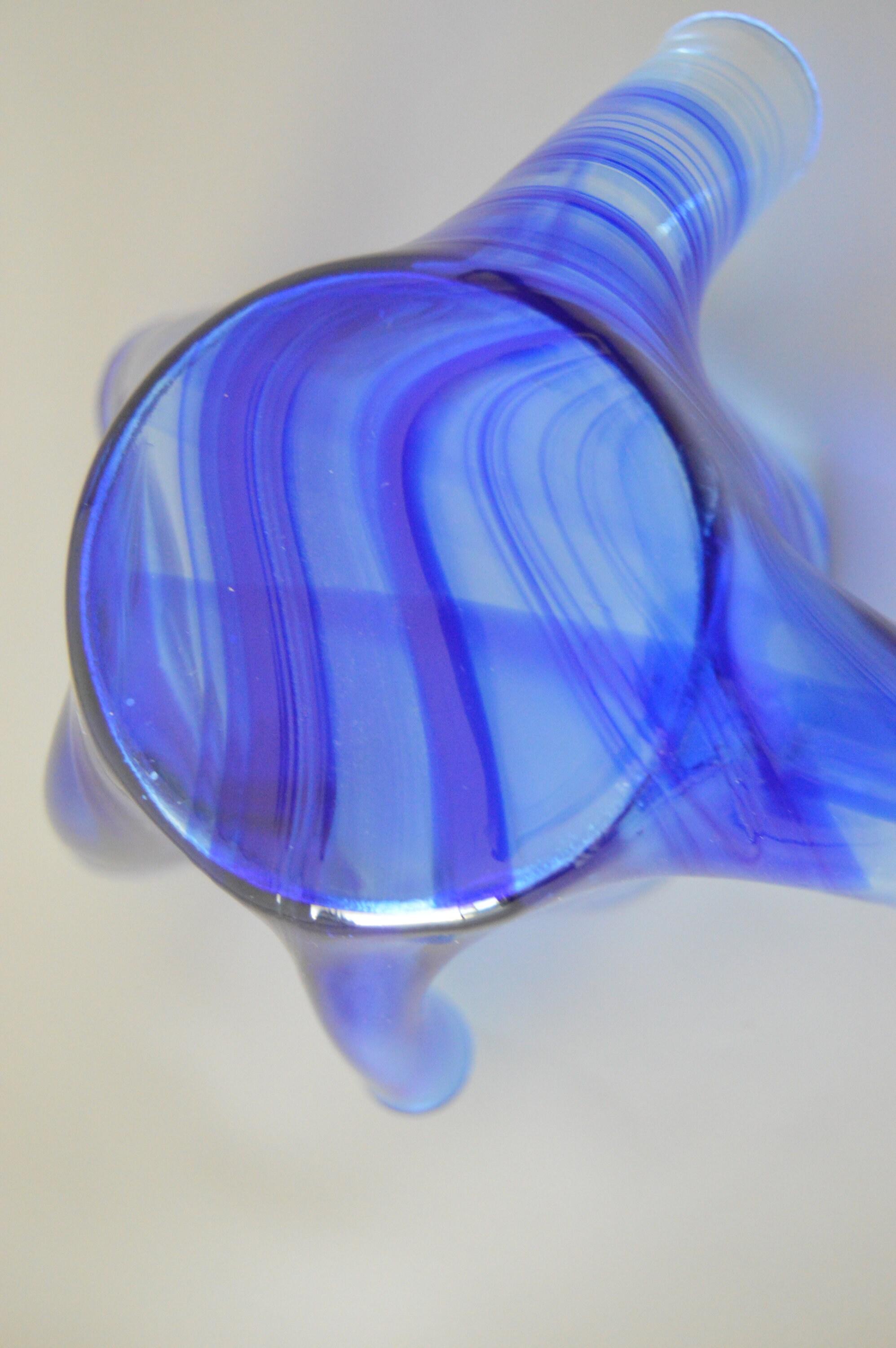 Spectrum Dark Blue Baroque Glass Vase is a Rare Find of Glass ...