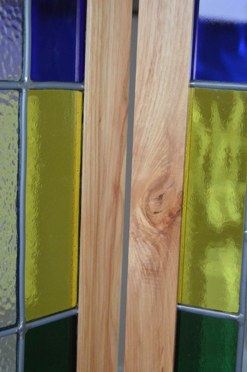 Stained Glass Tri-fold Room Divider/privacy Screen in an Amish Built ...