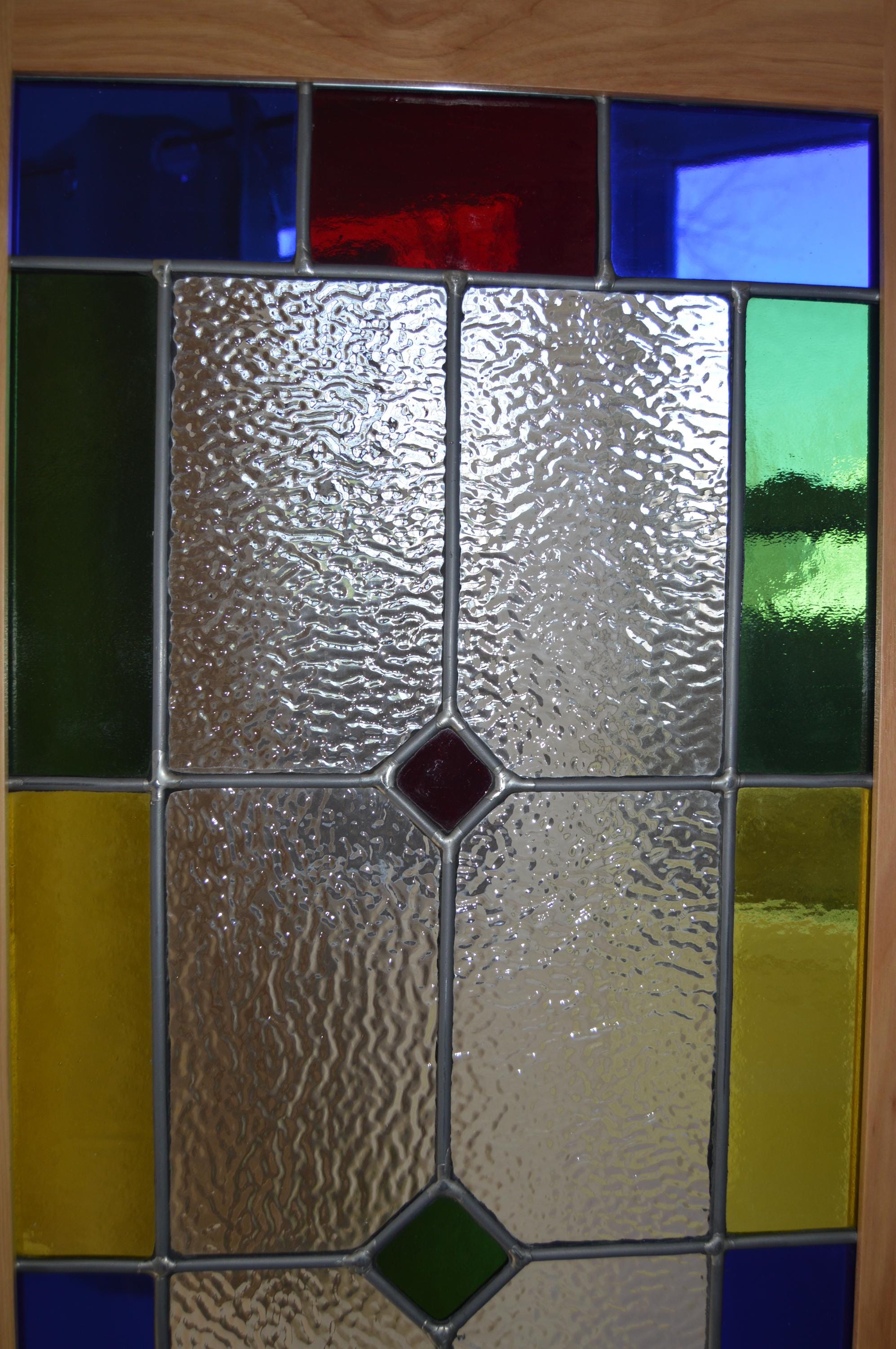 Stained Glass Tri-fold Room Divider/privacy Screen in an Amish Built ...