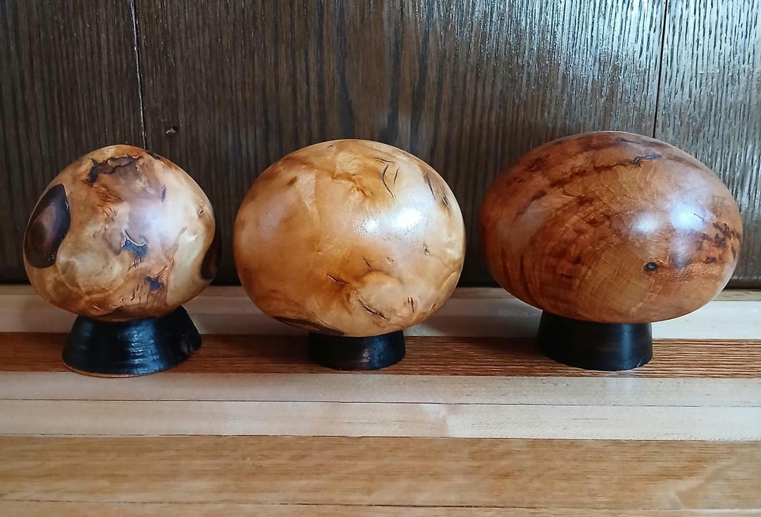 Wood Puffball Mushroom Paperweight/willow Burl Paperweight/maple Burl ...