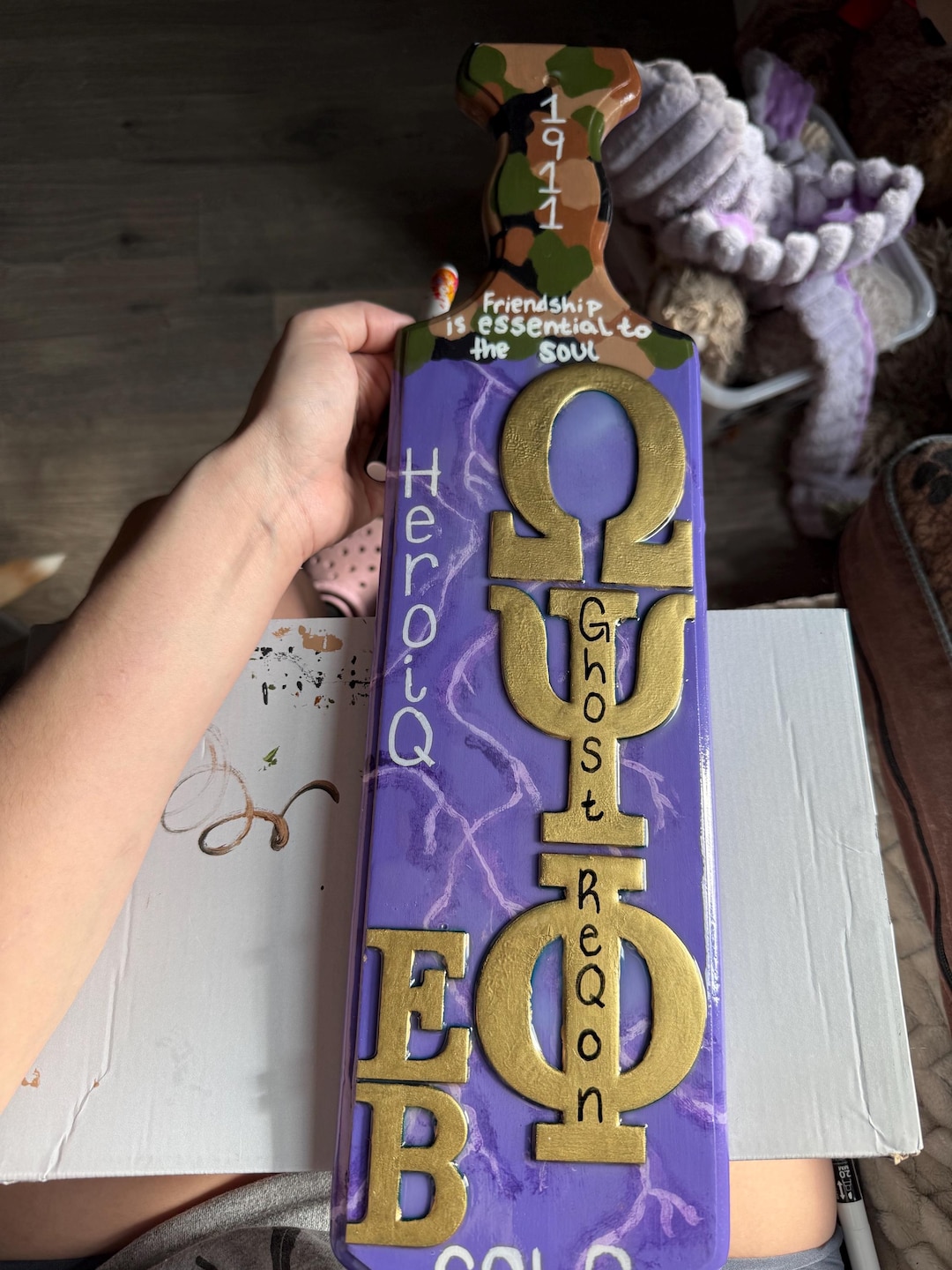 Custom Omega Psi Phi Fraternity, Inc. Paddle - Etsy