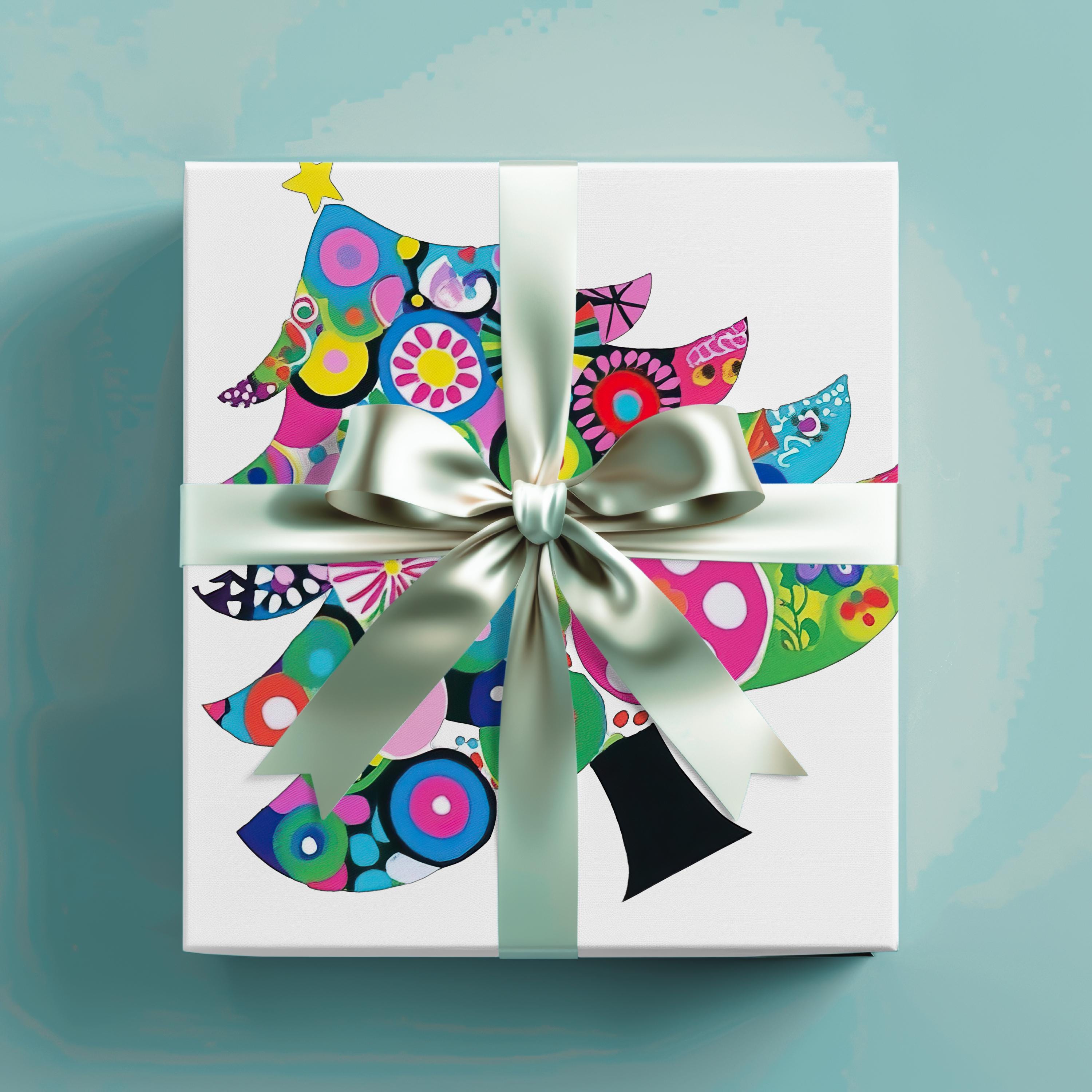 Groovy Psychedelic Retro Christmas Tree Images, Clipart Graphics for ...