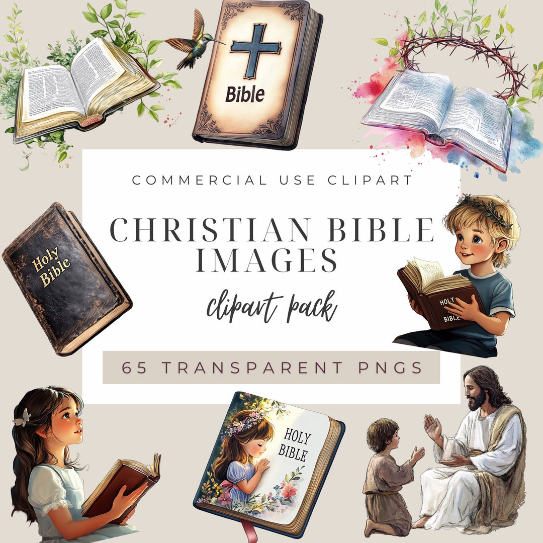 Christian Bible Clipart | Instant Download for Christian Projects 65 ...