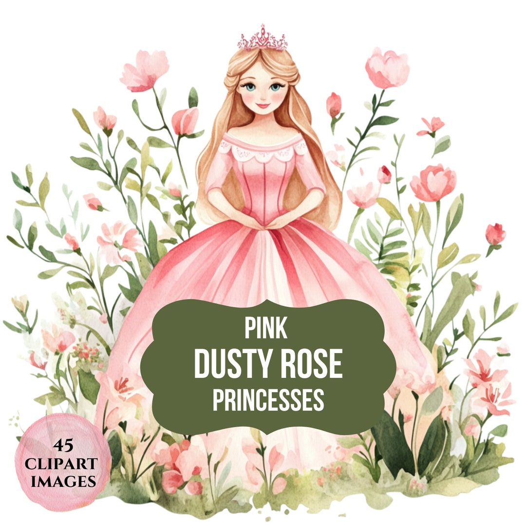 Pretty in Pink, Princesses, Magical Watercolor, Great for Your Projects ...