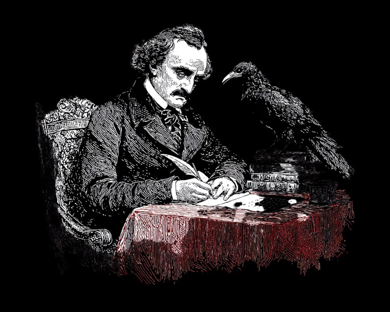 Edgar Allan Poe Clip Art, Scrapbooks Junk Journals 300 Dpi, 3600 X 3600 ...