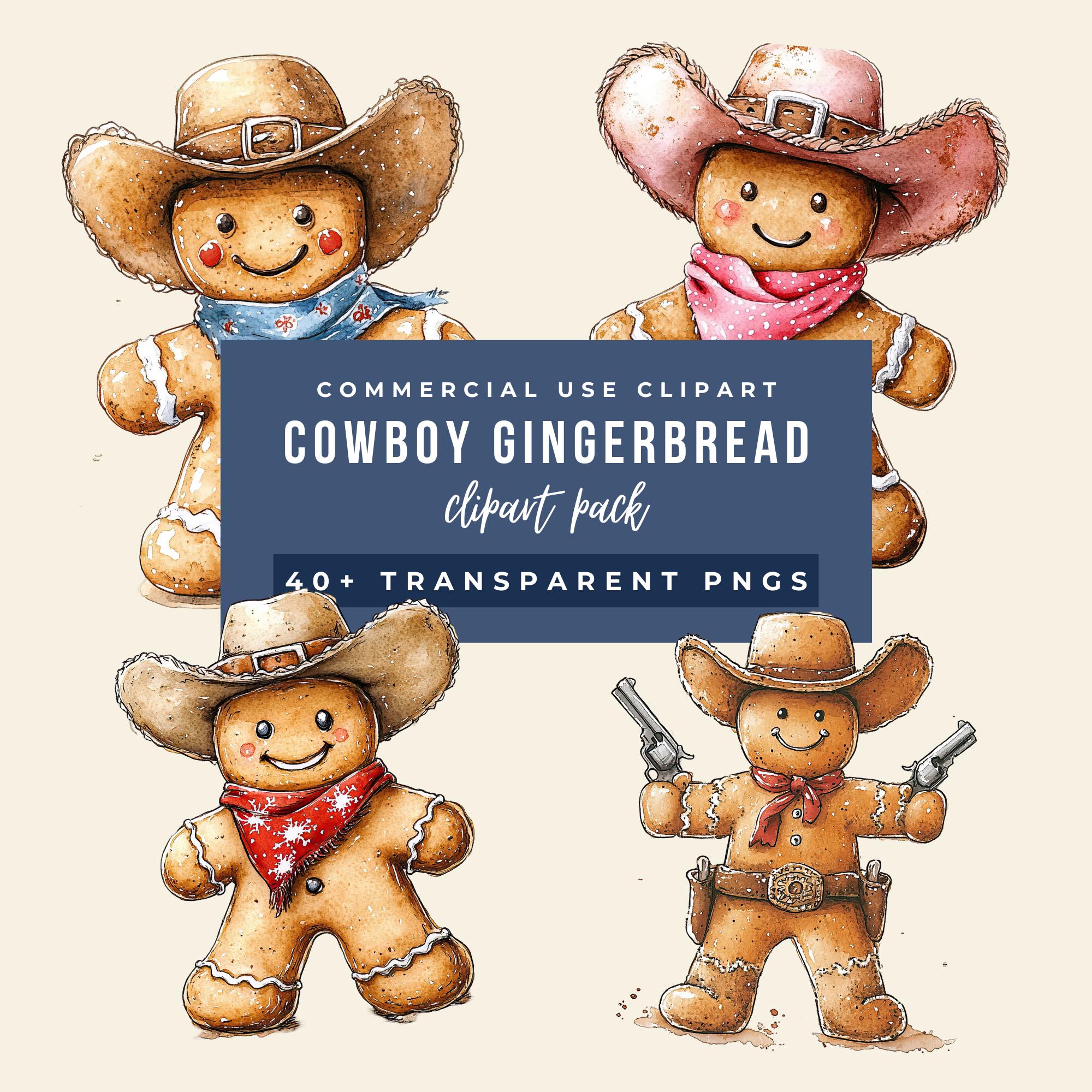 Cowboy Gingerbread Men Images, Clipart Graphics for All of Your ...