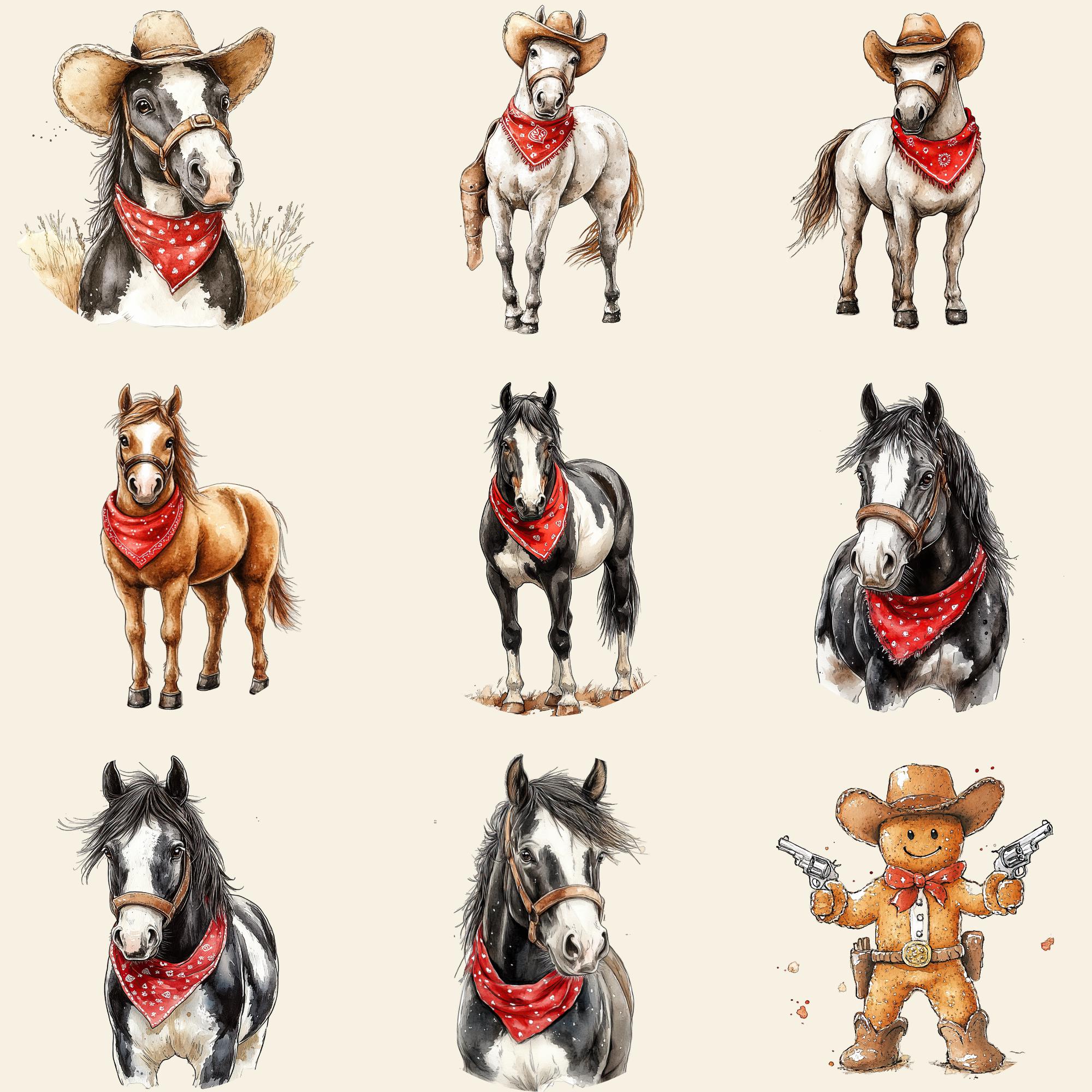 Cowboy Gingerbread Men Images, Clipart Graphics for All of Your ...