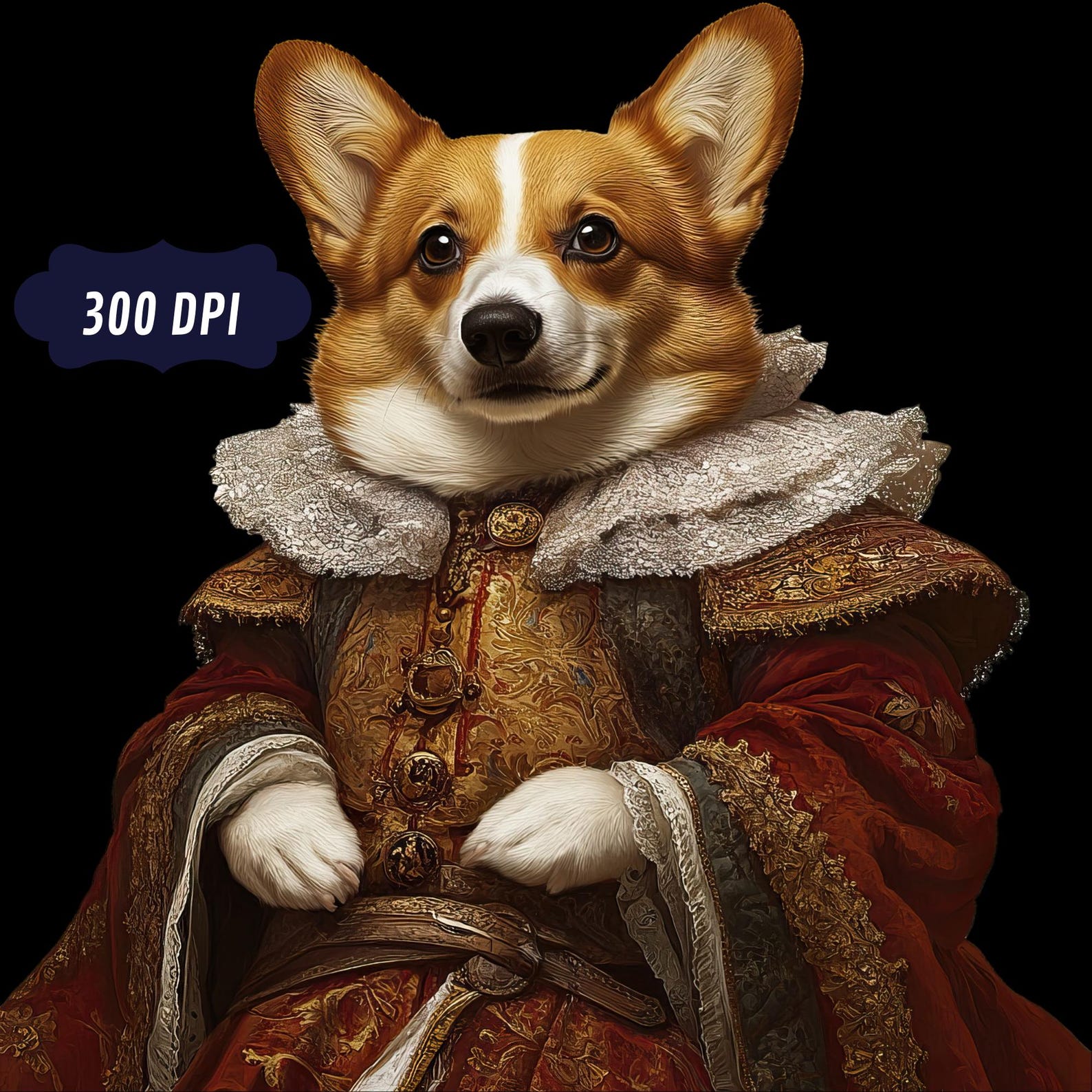 Regal Tudor Dog Hounds: Tudor Renaissance Pooches, Clipart, Collection ...