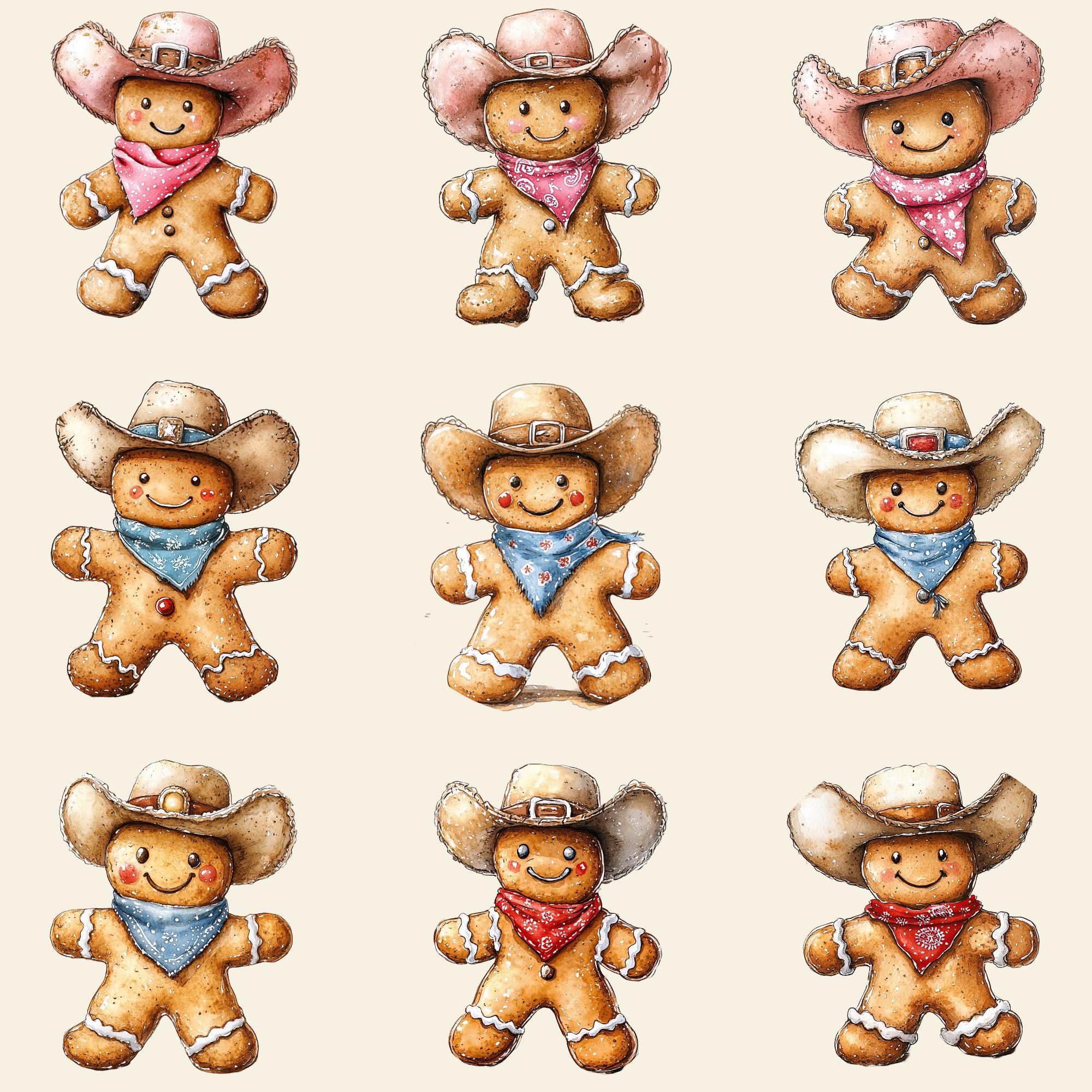 Cowboy Gingerbread Men Images, Clipart Graphics for All of Your ...