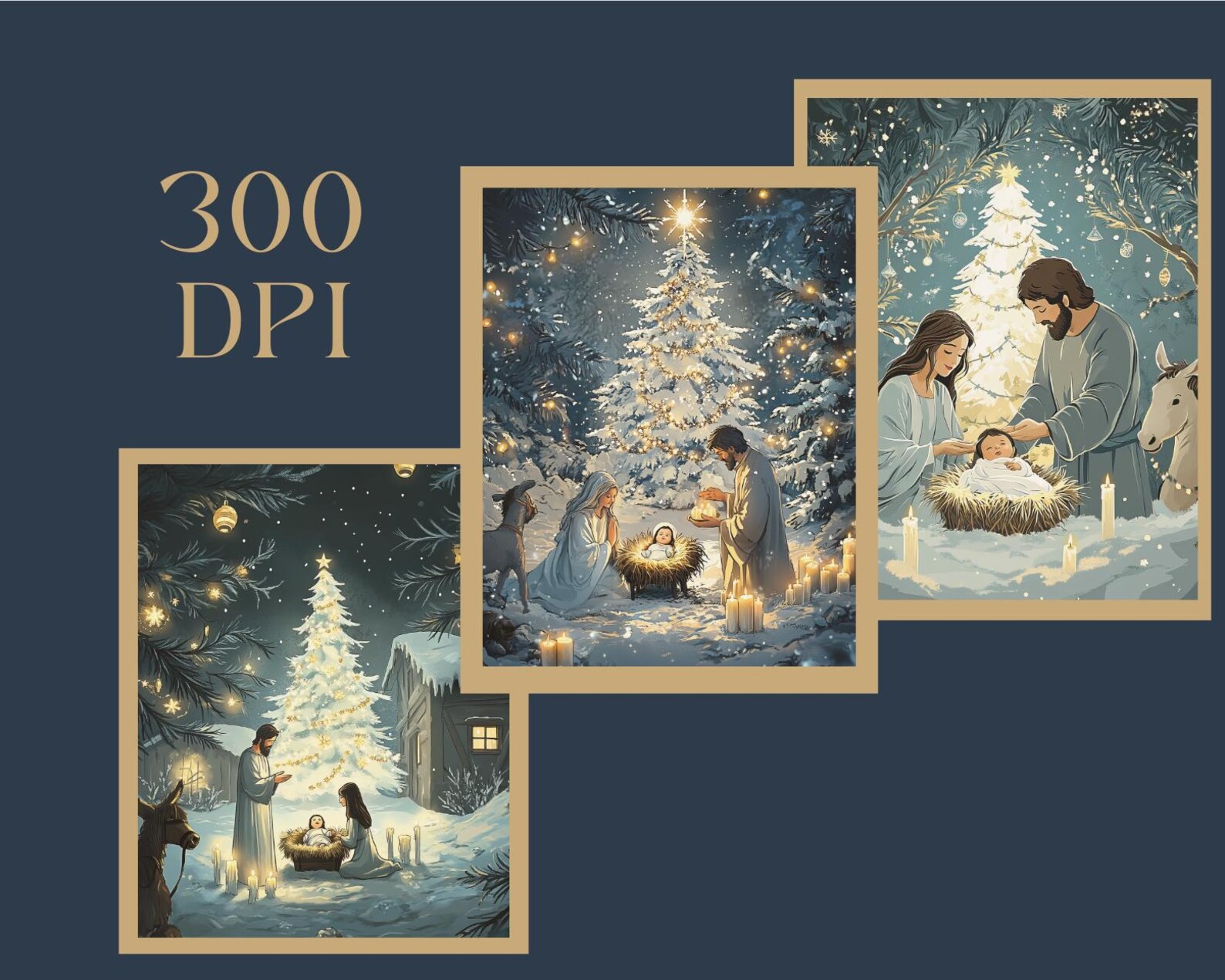 Serene Nativity: A Gentle Christmas, Christian Christmas Digital ...