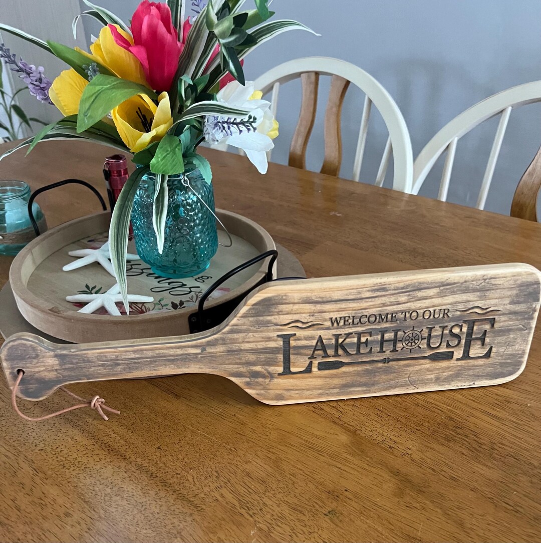 Lake House Decor Paddle, Decorative Paddle, Wooden Paddle, Wooden Oar ...