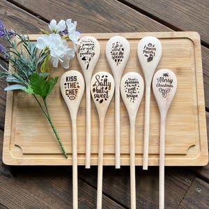 Funny Sayings, Gift for Mom, Wooden Spoons Personalized, Wooden Spoon ...