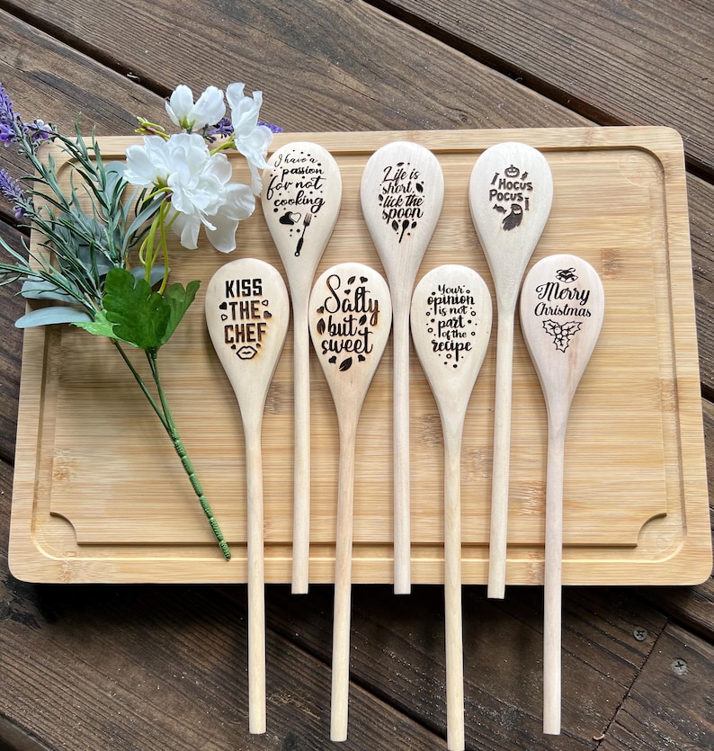 Funny Sayings, Gift for Mom, Wooden Spoons Personalized, Wooden Spoon ...