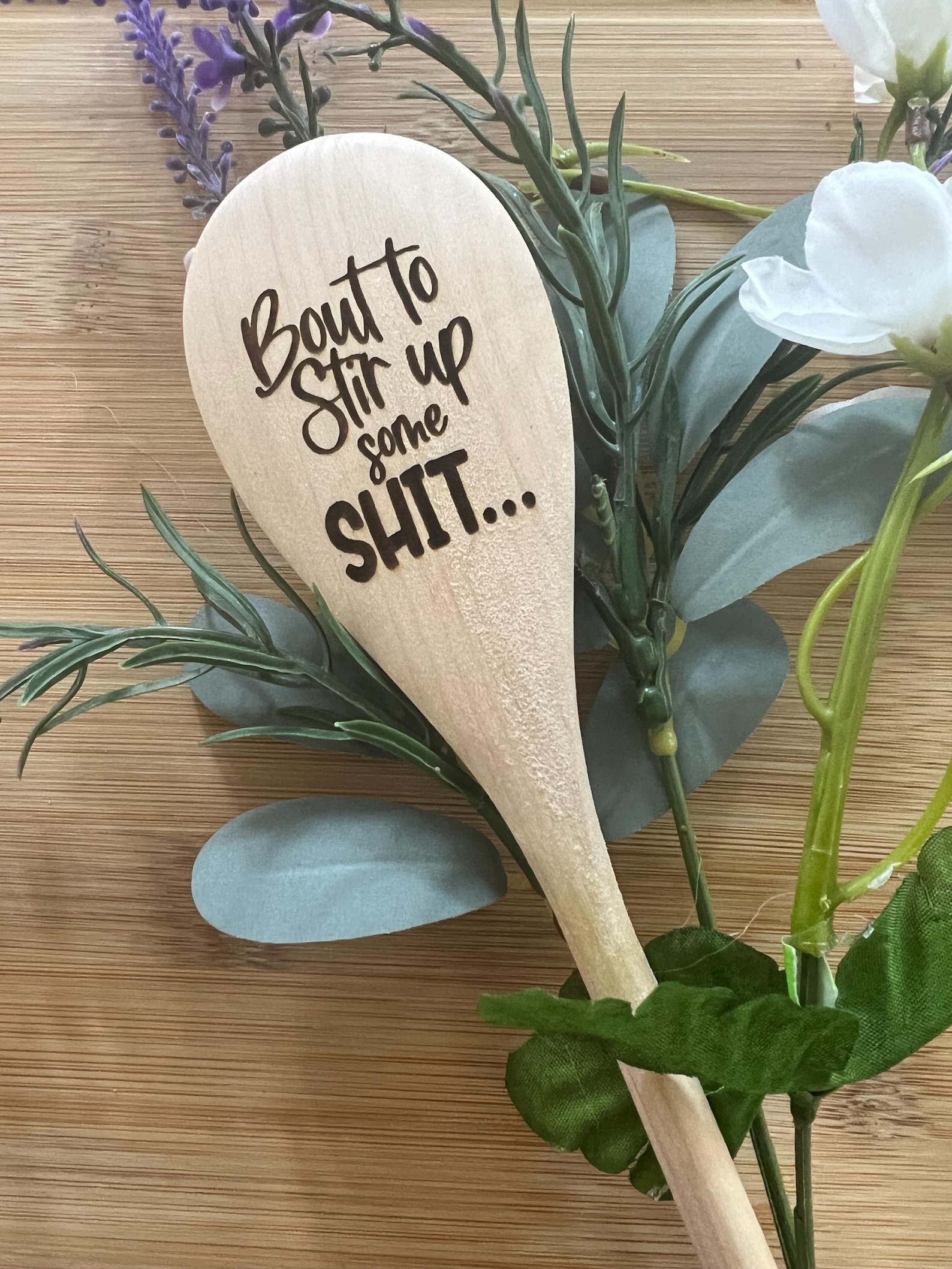 Funny Sayings, Gift for Mom, Wooden Spoons Personalized, Wooden Spoon ...