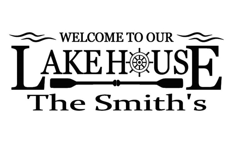 Personalized Lake House Decor Paddle: 18" Wooden Oar - Etsy
