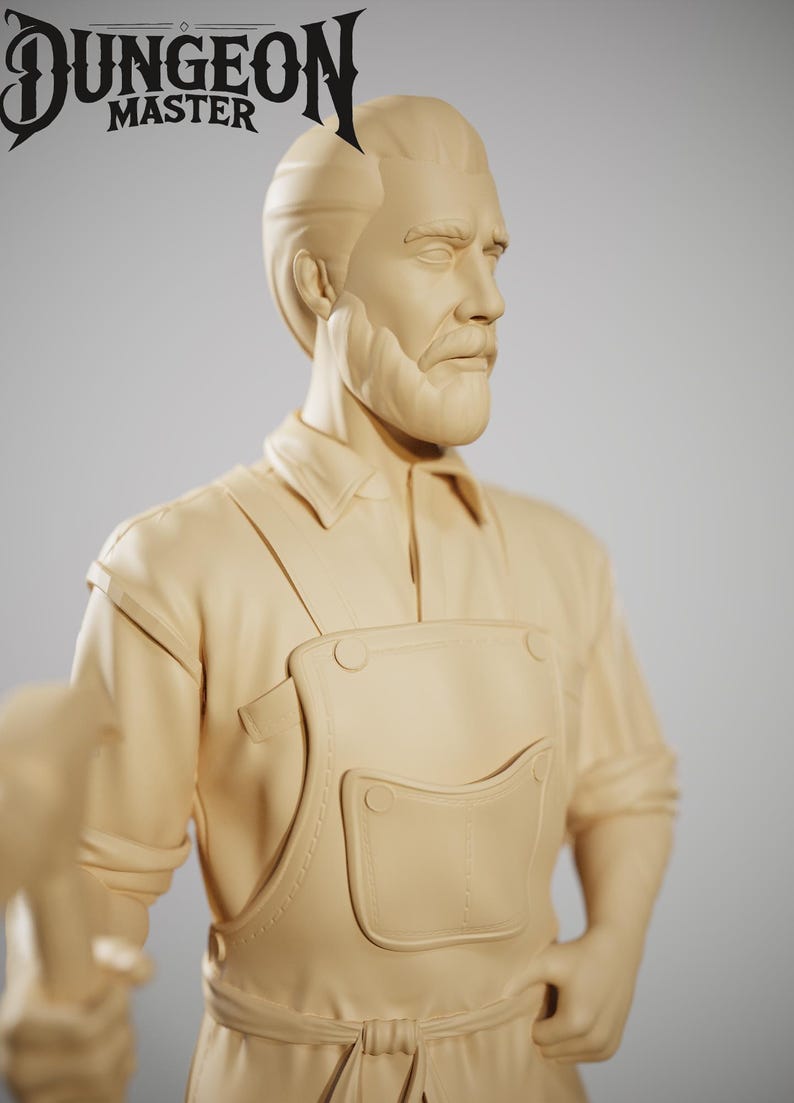 Villager for D&D 3D STL File - 3D Design 3D Printer "villager Worker ...