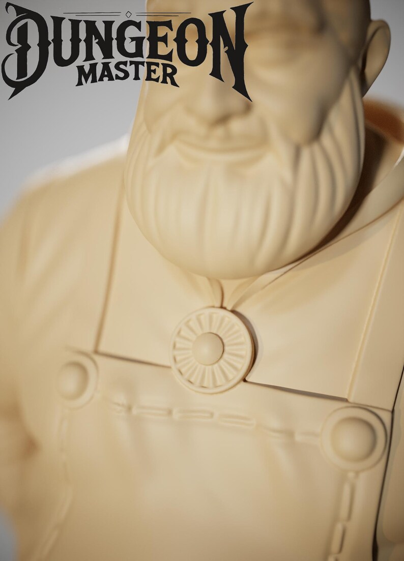 D&D Villager Chef – STL Miniature for 3D Printing - Etsy