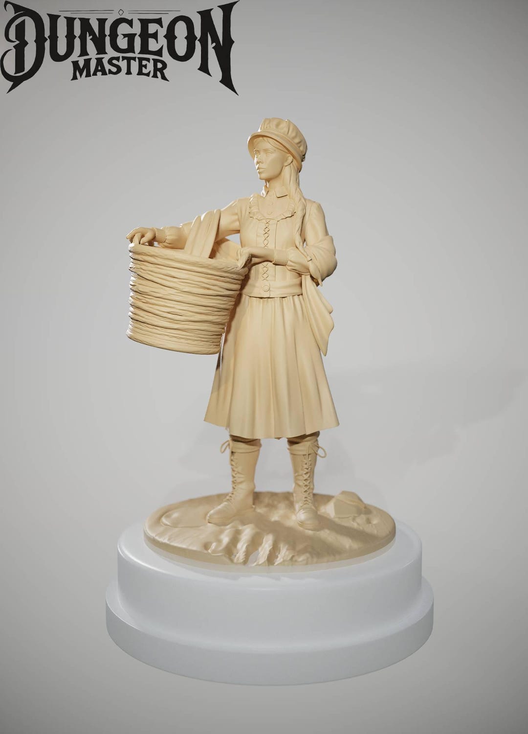 D&D Villager Peasant Woman – STL Miniature for 3D Printing - Etsy