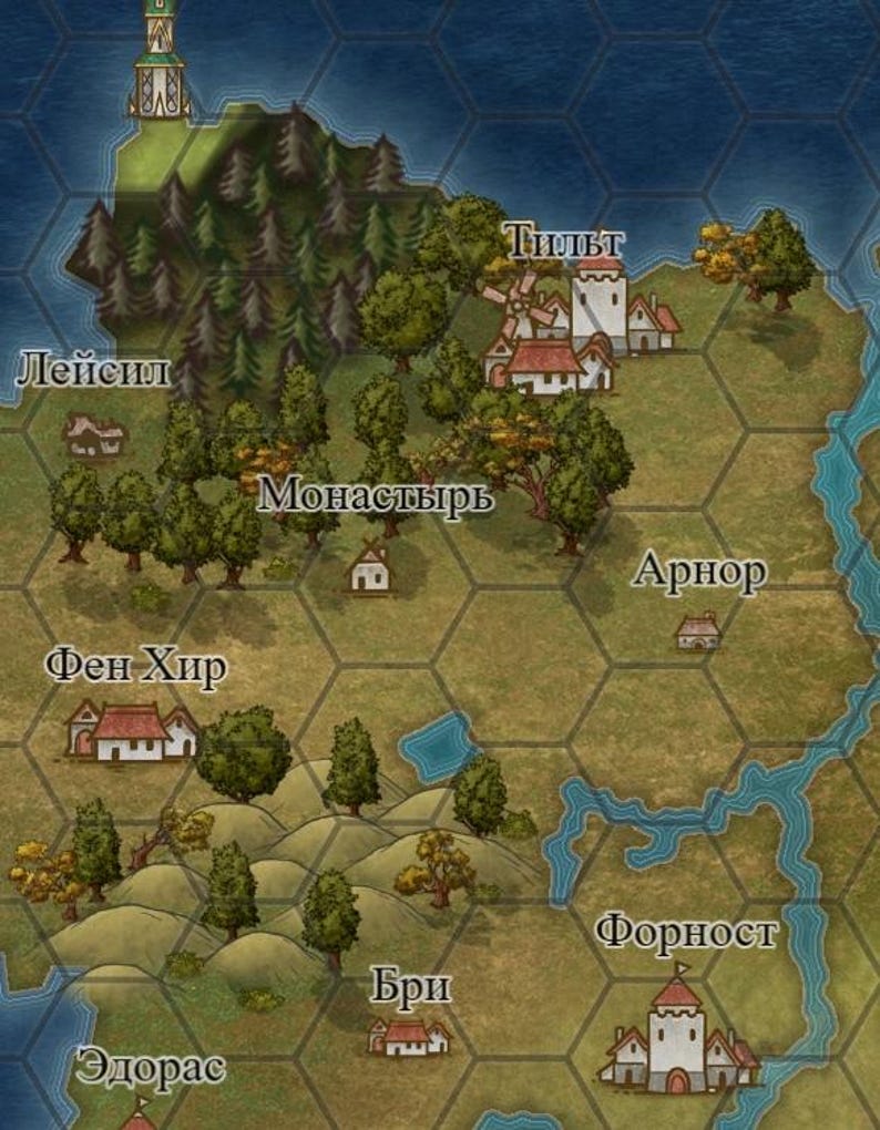 A Large Map of the Continent. Dnd, D&D, 5e, Roll20, Fantasy Grounds ...