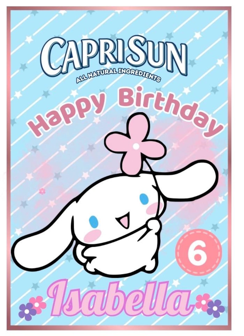12 Personalized Capri Sun Juice Pouch Stickers Labels - Etsy