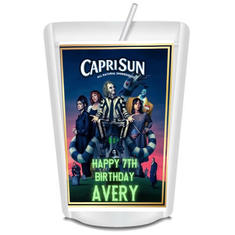 12 Personalized Capri Sun Juice Pouch Stickers Labels - Etsy