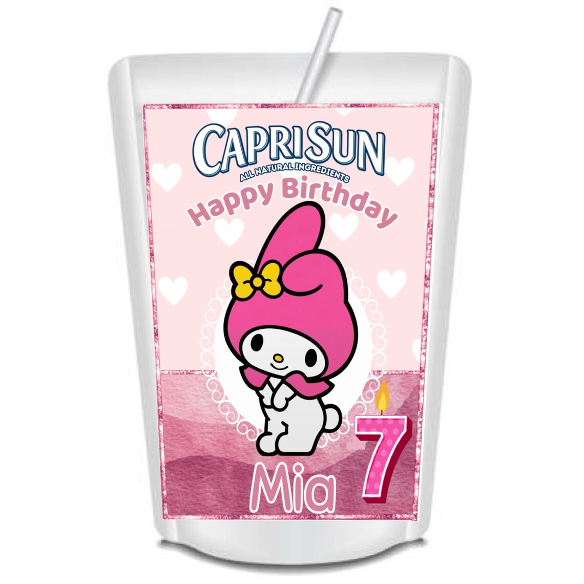 12 Personalized Capri Sun Juice Pouch Stickers Labels - Etsy