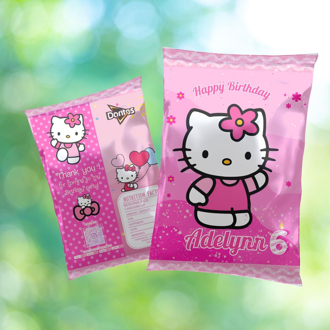 Personalized Birthday Chip Bags: Party Favor Decorations - Etsy