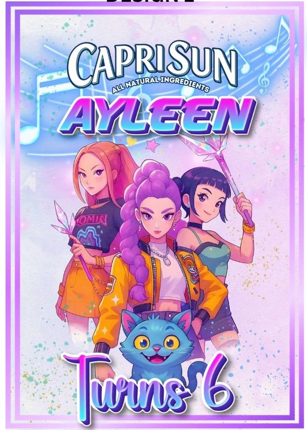 12 Kpop Personalized Capri Sun Juice Pouch Stickers Labels - Etsy