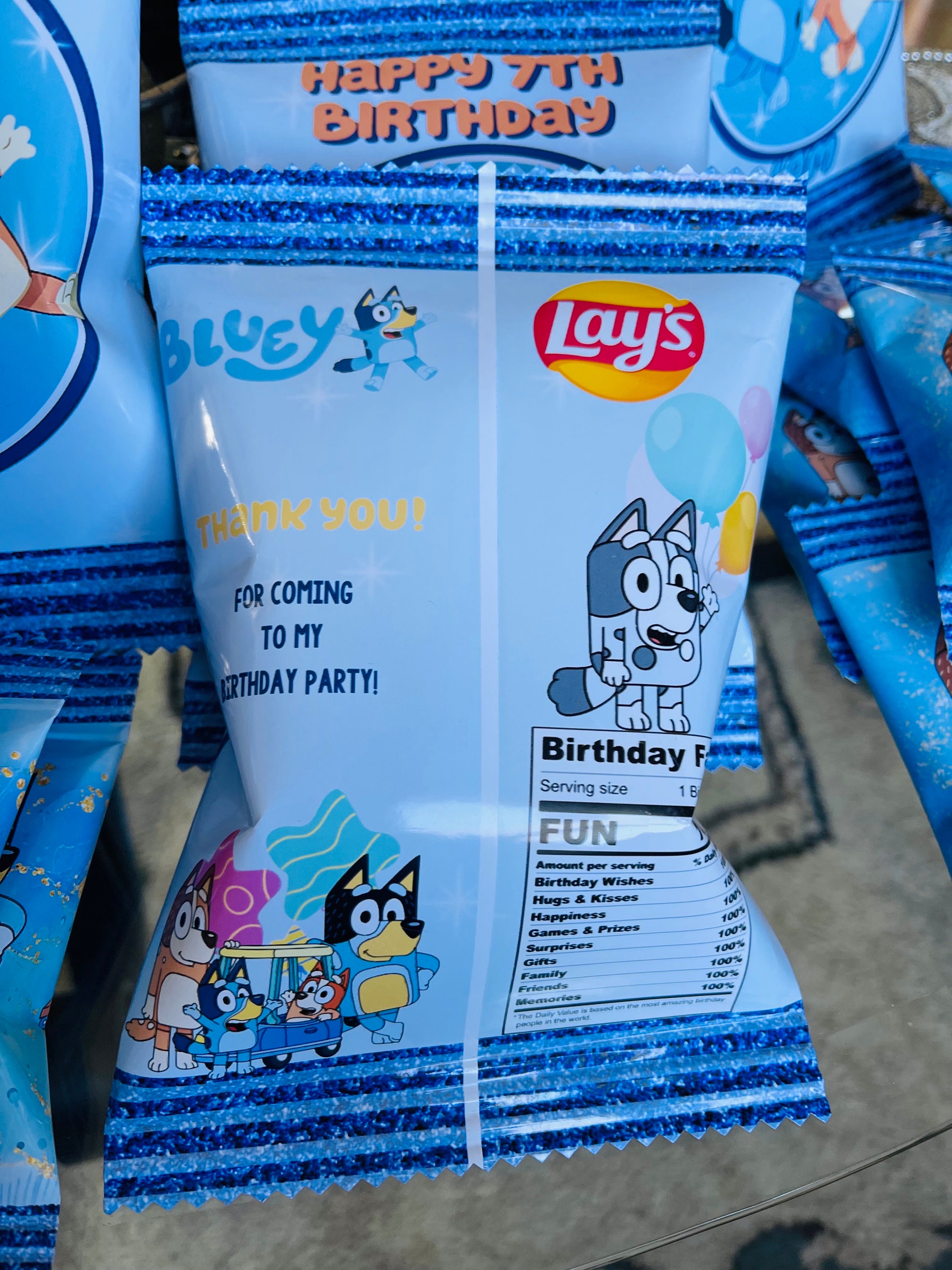 Personalized Chip Bag, Birthday Chips, Party Favor Bags Birthday Party ...