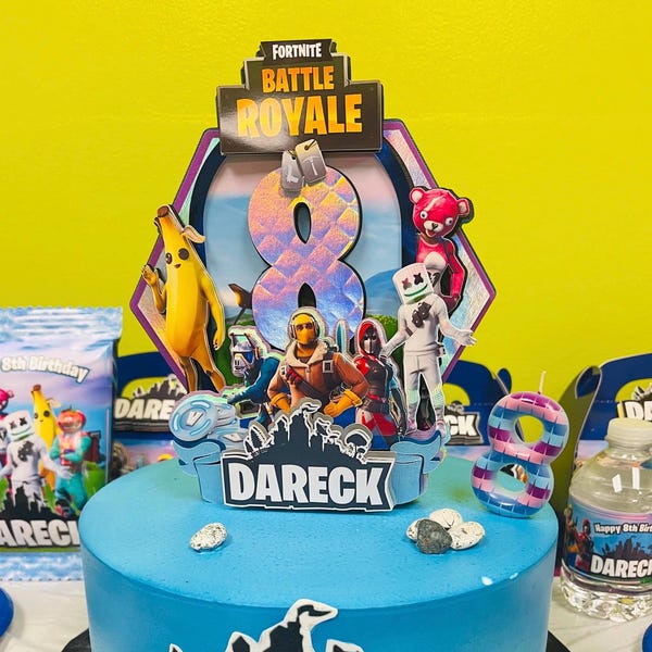 Fortnight Cake Topper - Etsy