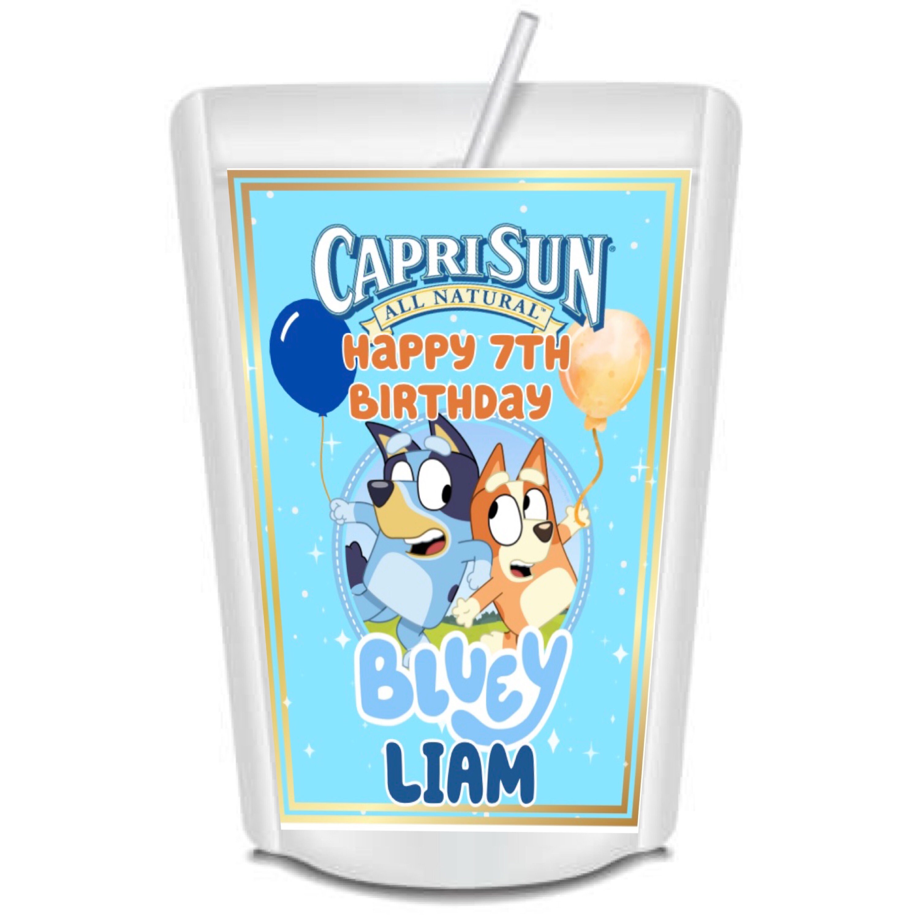 12 Personalized Capri Sun Juice Pouch Stickers Labels - Etsy