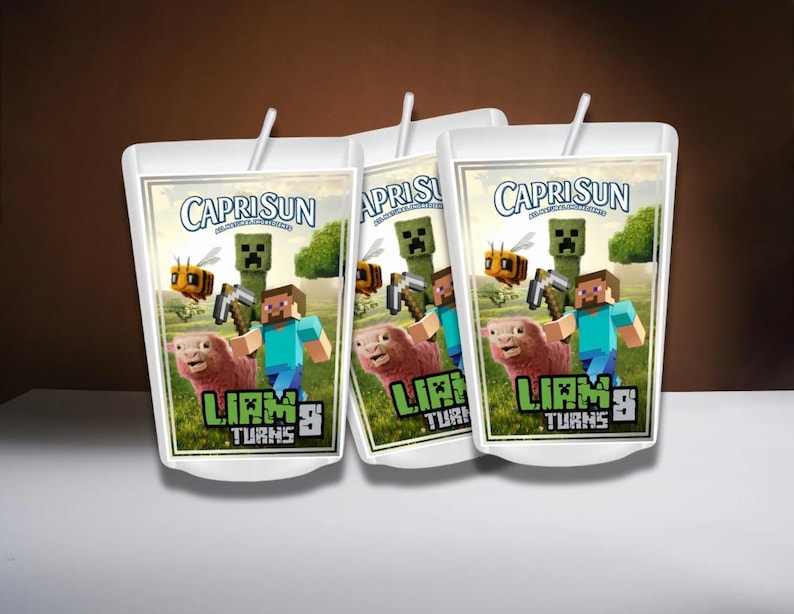 12 Personalized Capri Sun Juice Pouch Stickers Labels - Etsy