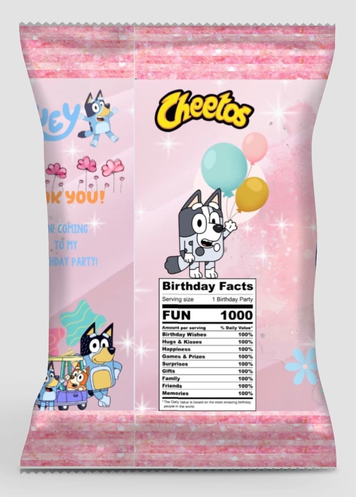 Personalized Chip Bag, Birthday Chips, Party Favor Bags Birthday Party ...
