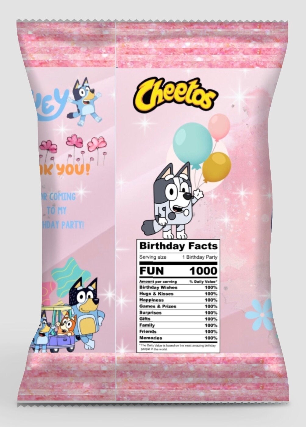 Personalized Chip Bag, Birthday Chips, Party Favor Bags Birthday Party ...
