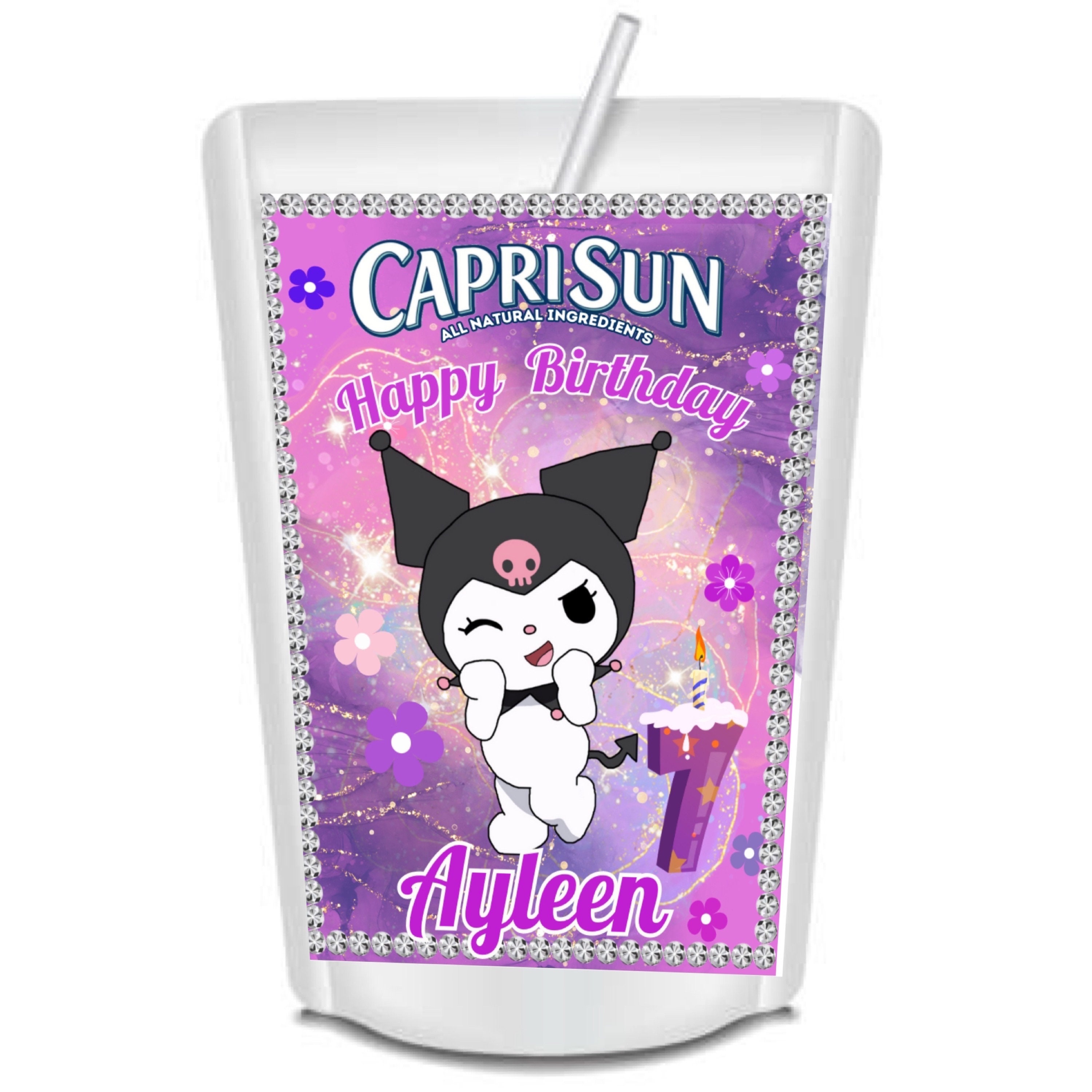 12 Personalized Capri Sun Juice Pouch Stickers Labels - Etsy