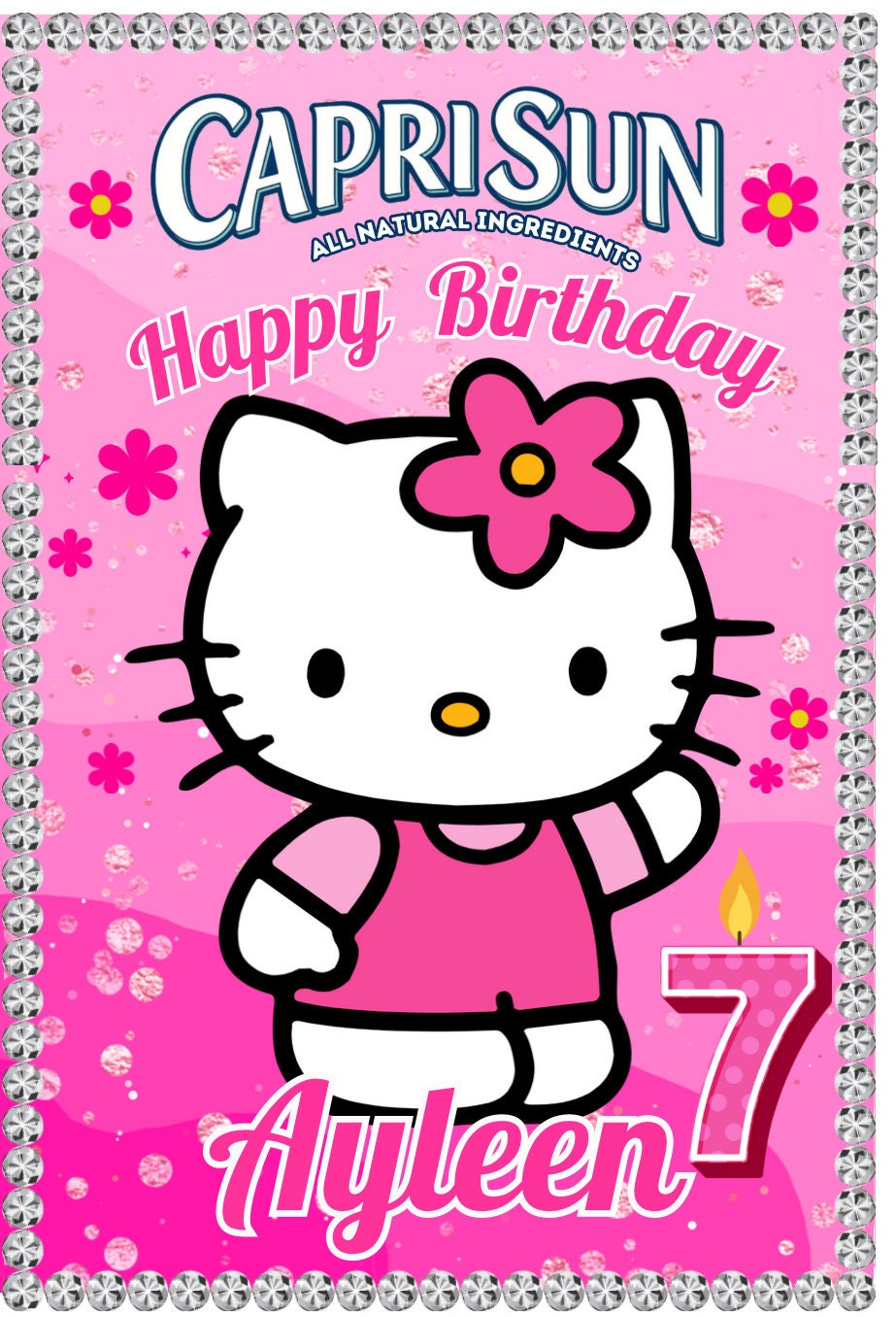 12 Personalized Capri Sun Juice Pouch Stickers Labels - Etsy