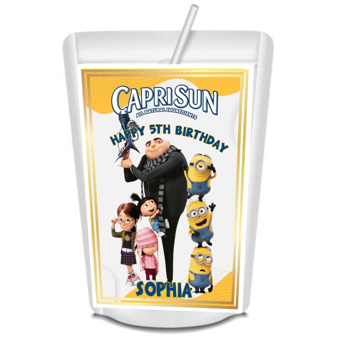 12 Personalized Capri Sun Juice Pouch Stickers Labels - Etsy
