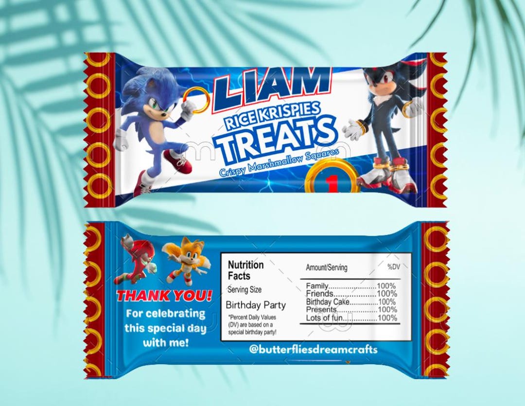 Personalized Rice Krispie Treat Bar: Birthday Party Favors - Etsy