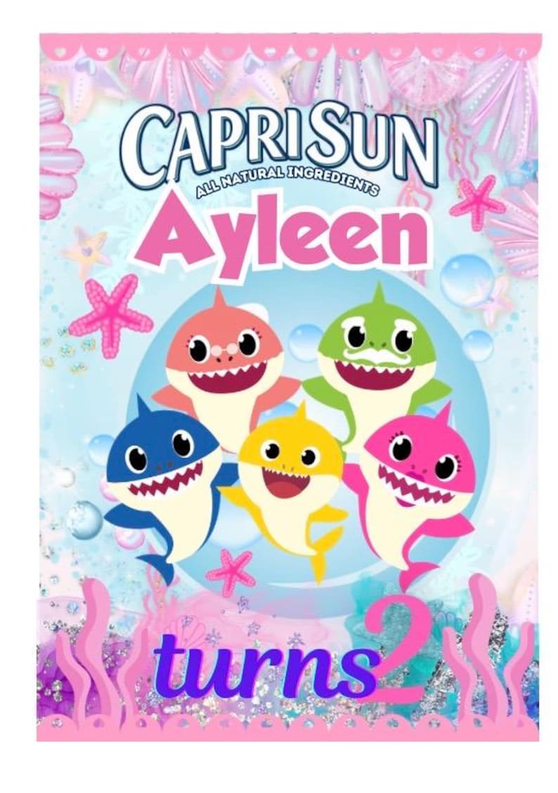 12 Personalized Capri Sun Juice Pouch Stickers Labels - Etsy