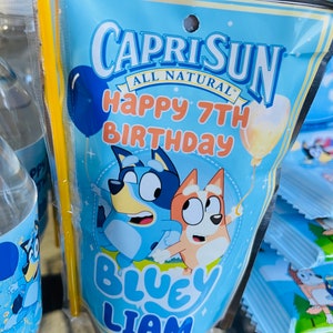 12 Personalized Capri Sun Juice Pouch Stickers Labels - Etsy