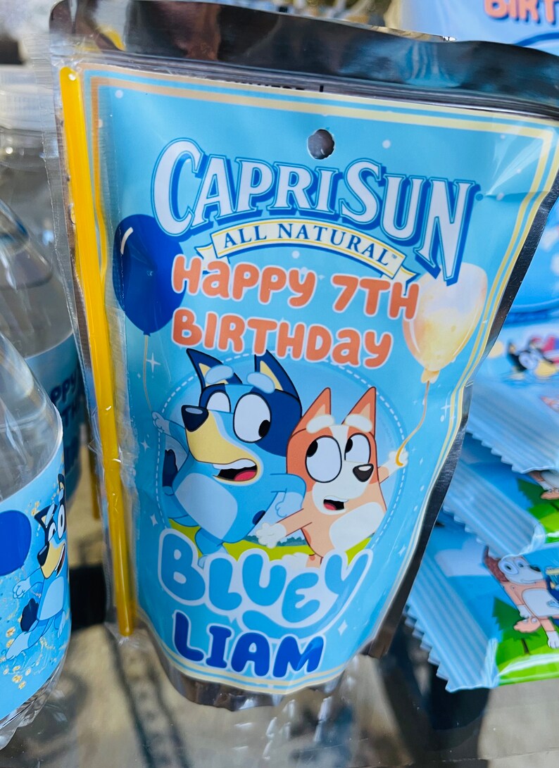 12 Personalized Capri Sun Juice Pouch Stickers Labels - Etsy