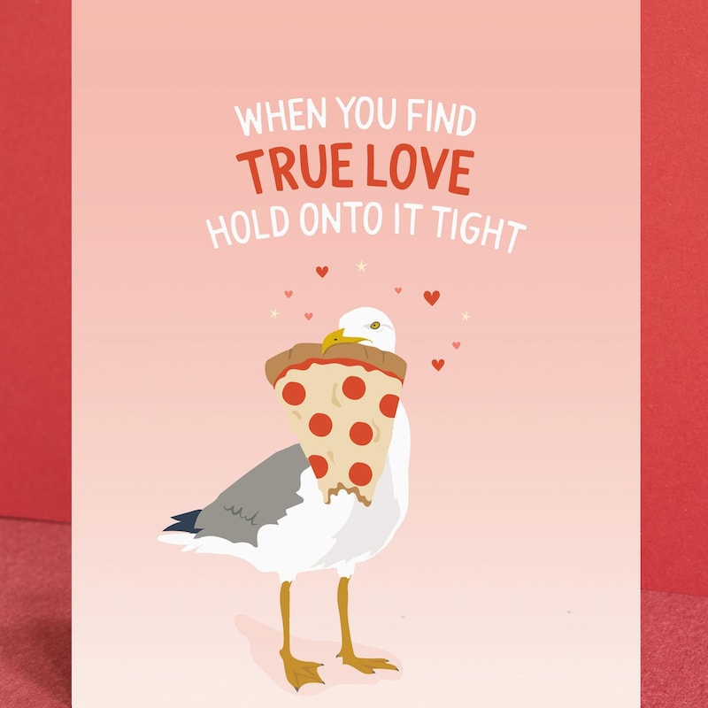 Valentines Card Seagull - Etsy