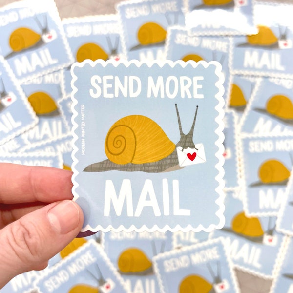 Snail Mail Sticker - Etsy